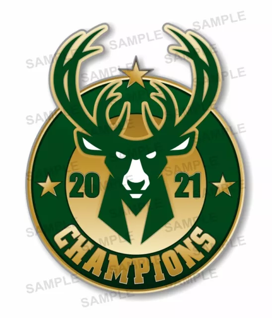 Milwaukee Bucks Champions 2021 Sticker Phone Decal Water Bottle ...