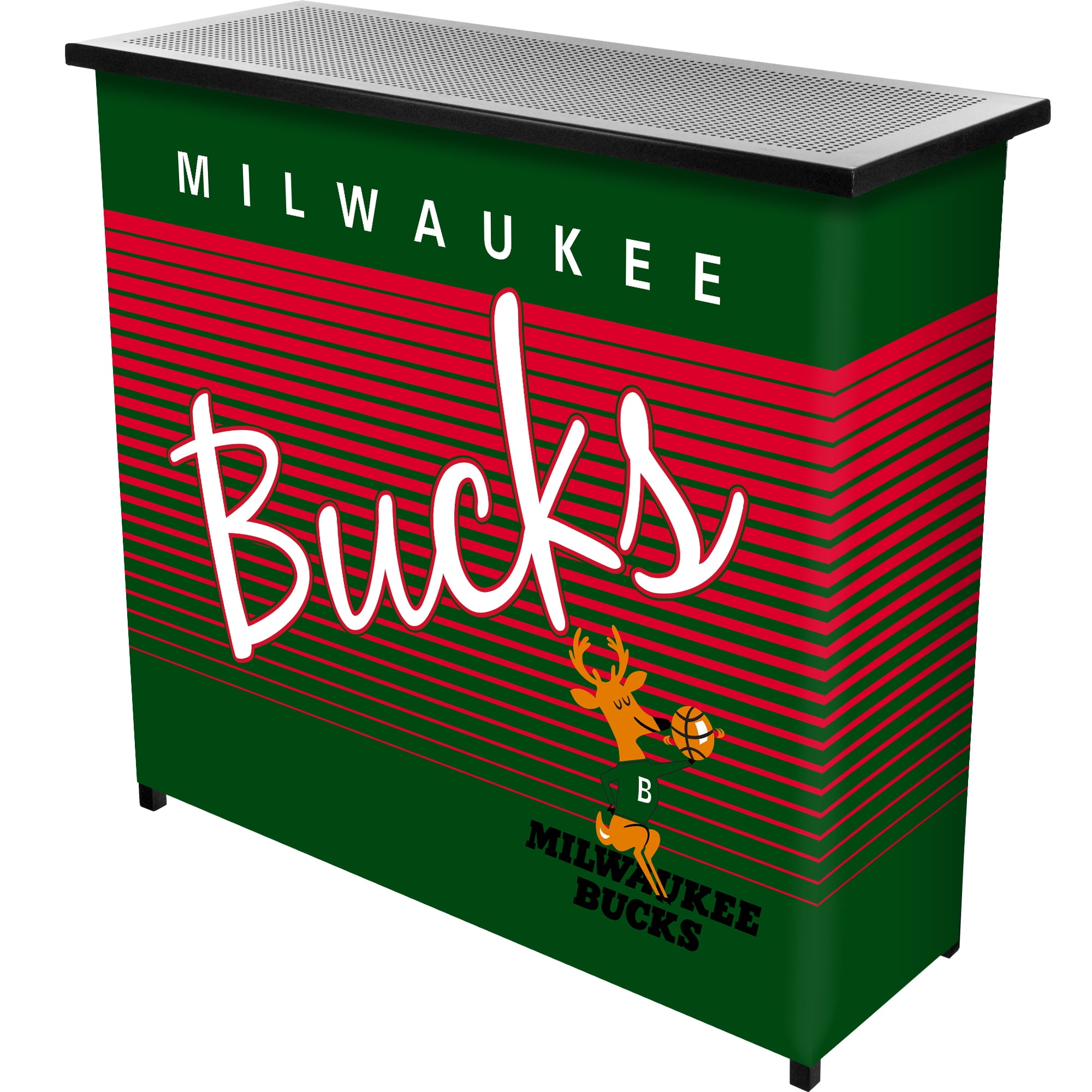 Milwaukee Bucks Hardwood Classics Indoor or Outdoor Portable Bar with 2 ...