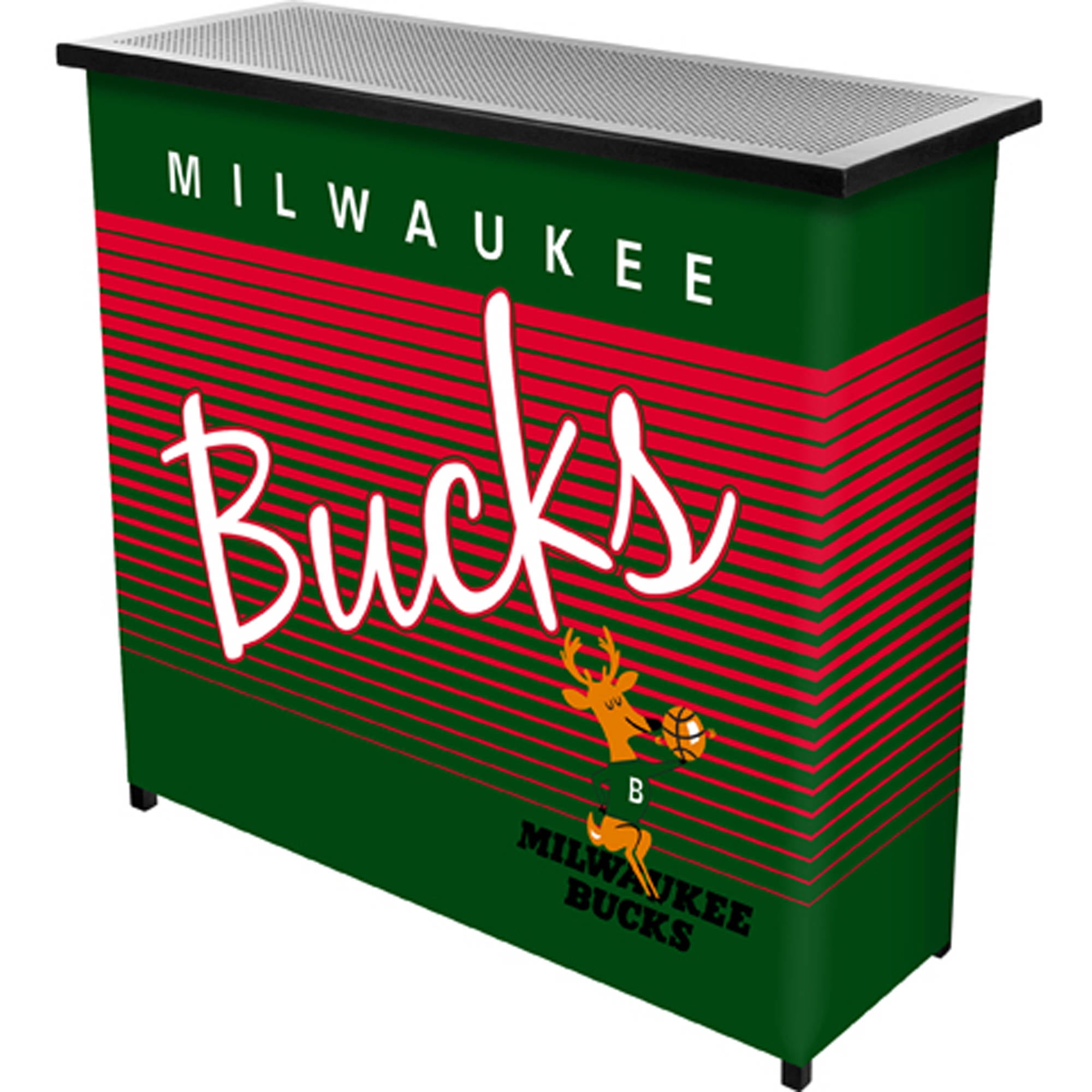 Milwaukee Bucks Hardwood Classics NBA Portable Bar with Carrying Case ...