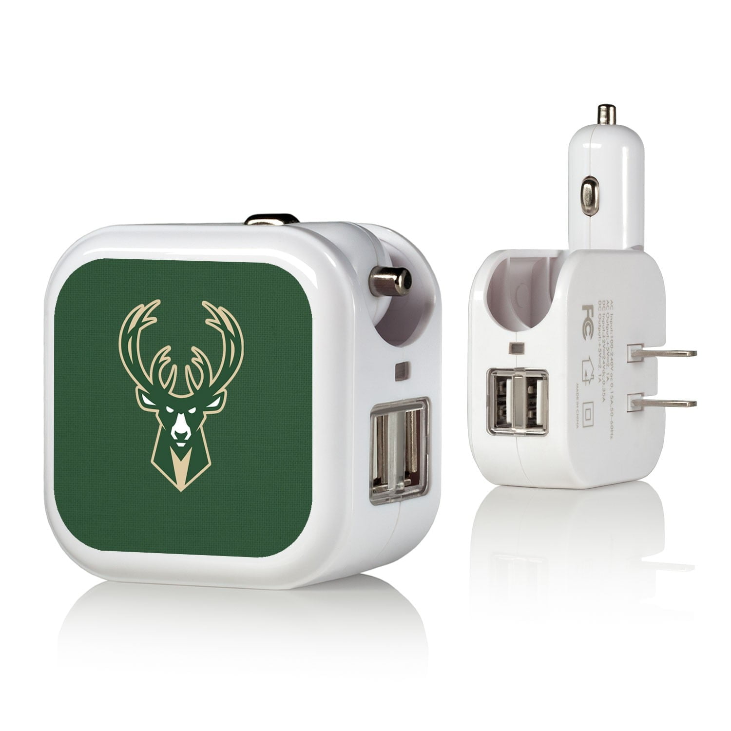 Milwaukee Bucks Solid Design USB Charger - Walmart.com