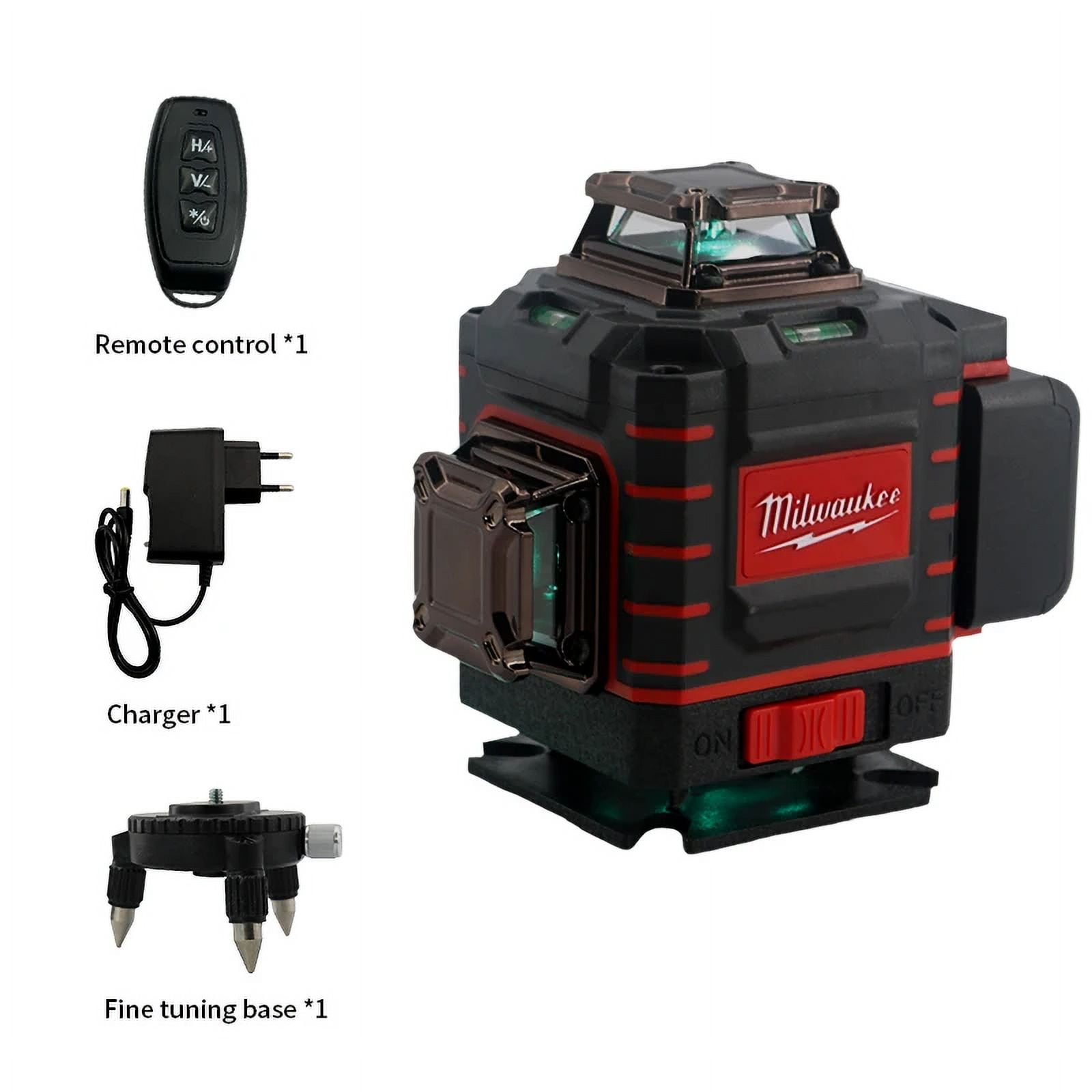 Milwaukee Degree Vertical Cross Laser Level 360 Green Beam Horizontal ...