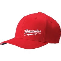 Milwaukee FlexFit Baseball Cap L/XL RED FITTED HAT, Each - Walmart.com