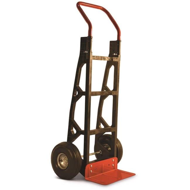 Milwaukee Hand Truck DC40610 600 lbs Poly Flowback Hand Truck with 10 ...