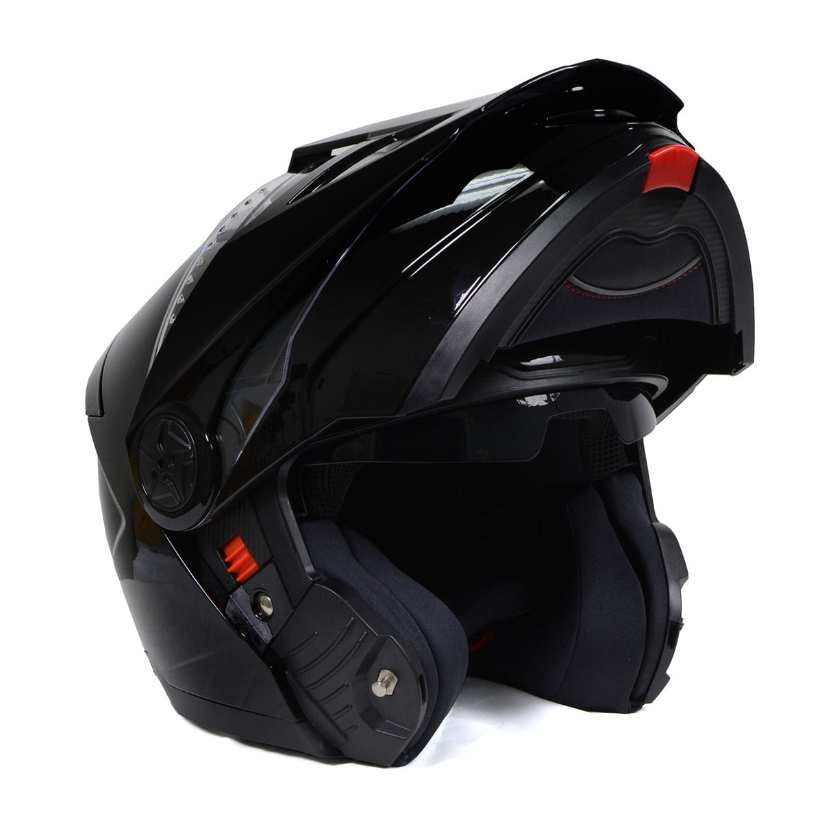 Milwaukee Helmets Gloss Black Ominous Dual Sport Advanced Motorcycle ...