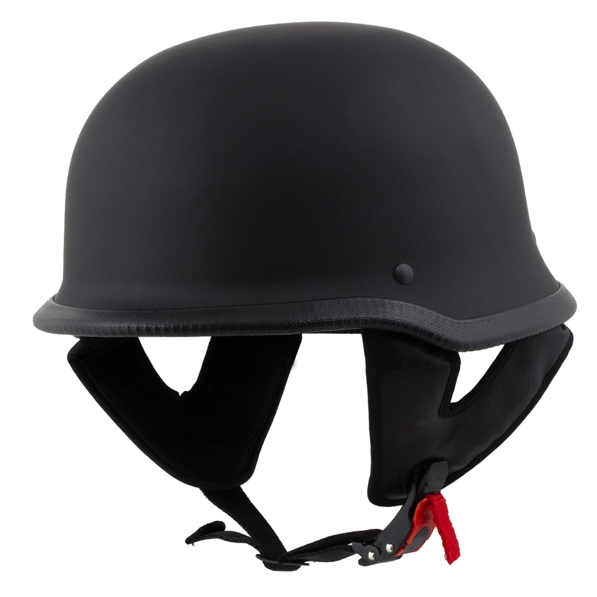 Milwaukee Helmets MPH9740DOT Motorrad DOT German Style Matte Black Half ...