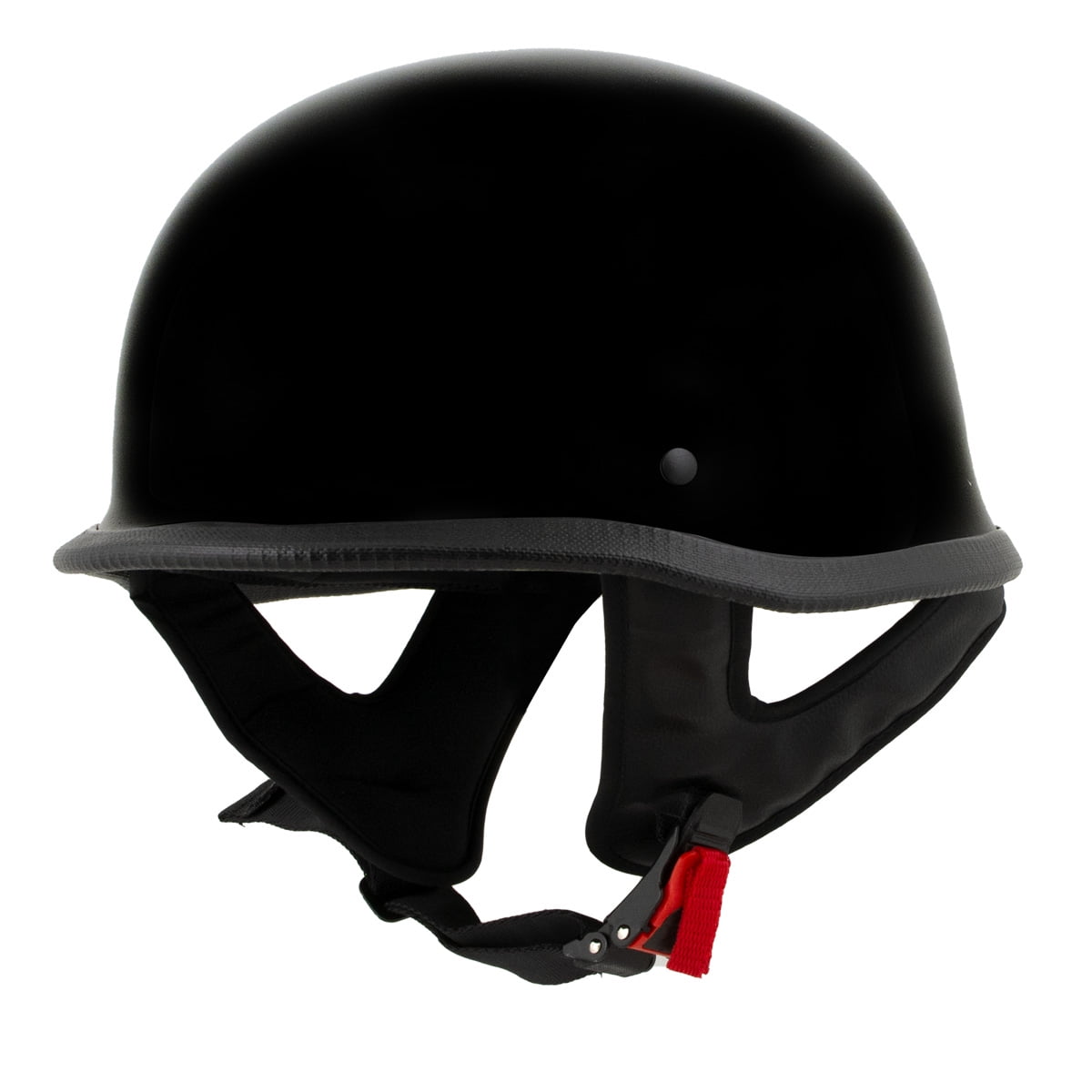 Milwaukee Helmets MPH9741DOT Motorrad DOT German Style Gloss Black Half ...