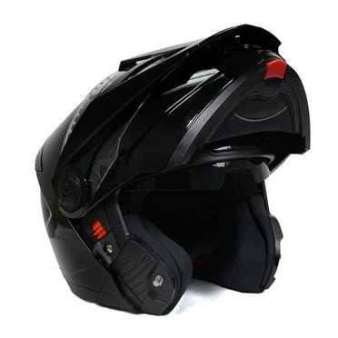 1Storm Motorcycle Modular Full Face Flip up Dual Visor Helmet + Spoiler ...