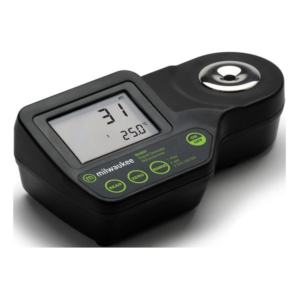 Milwaukee Instruments Sea Water Digital Refractometer Water Tester ...