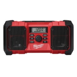 Milwaukee Jobsite Radio 2890-20 Battery Powered Stereo 11.81 lbs, Red ...