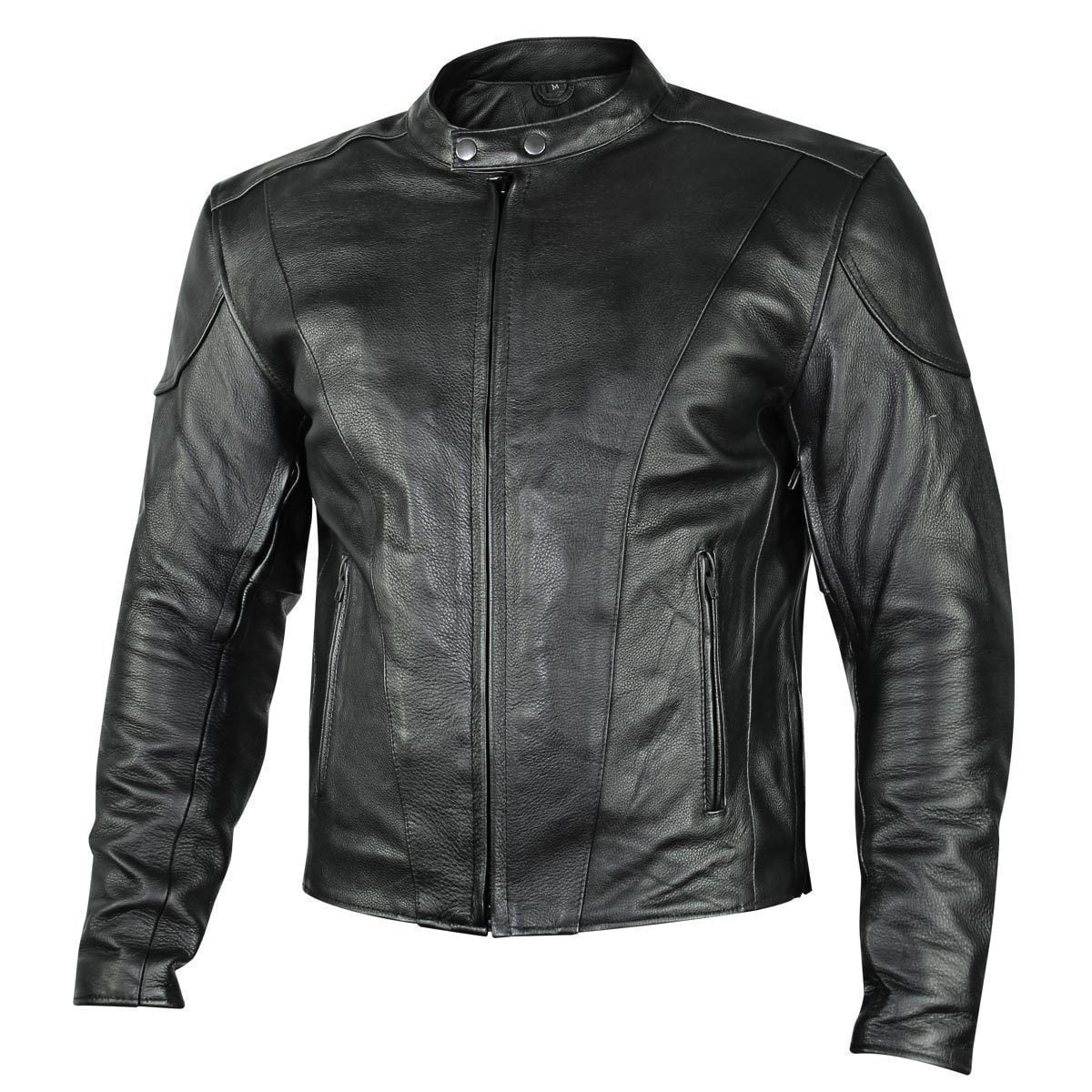 Milwaukee Leather LKM17003 Men's Premium Black Leather Motorcycle ...
