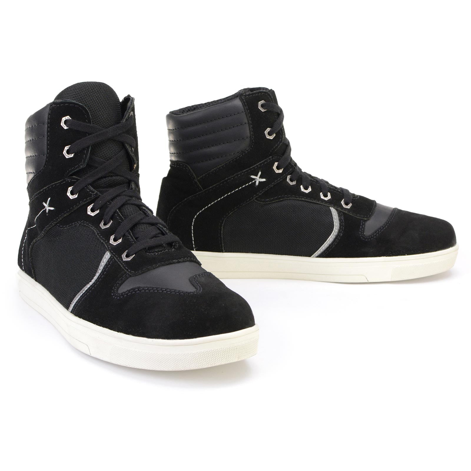 Milwaukee Leather MBM9101 Men's Black Leather and Suede Reinforced ...