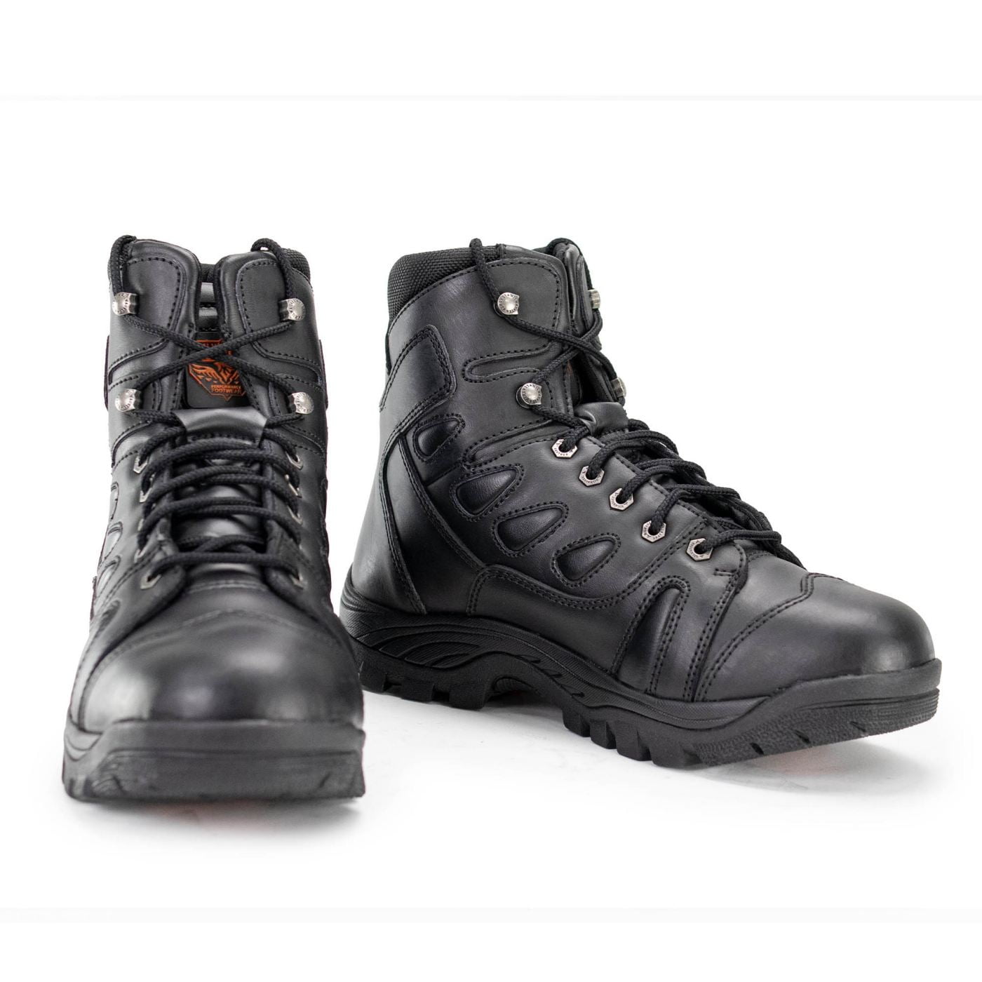 Milwaukee Leather MBM9115 Men's Black Leather 6-Inch Swat Style ...