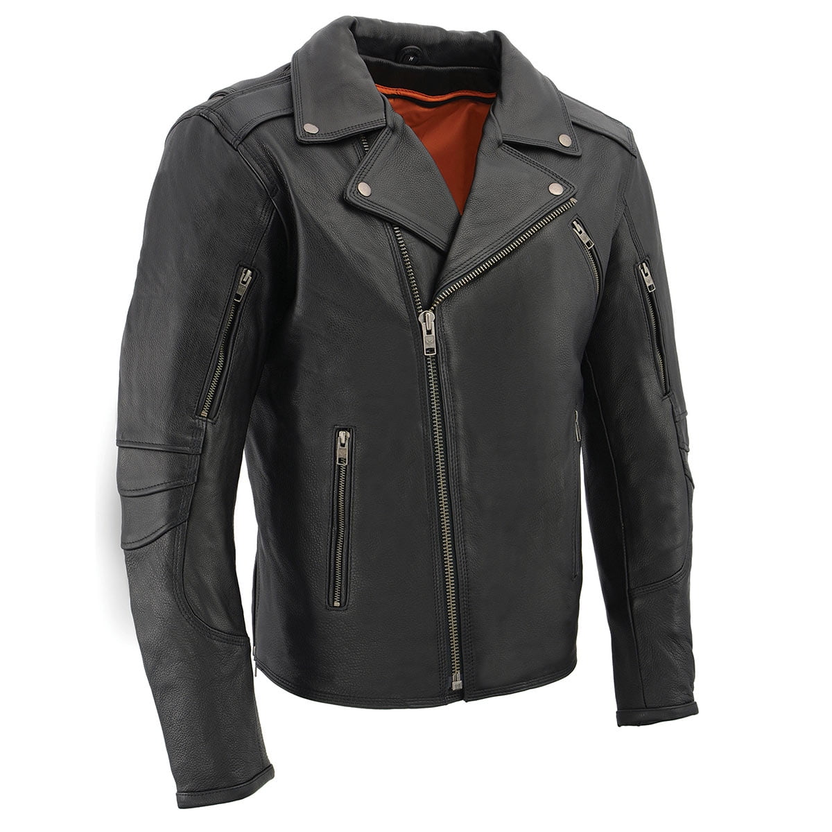 Milwaukee Leather MLM1515 Men's Classic Beltless Black Leather Triple ...