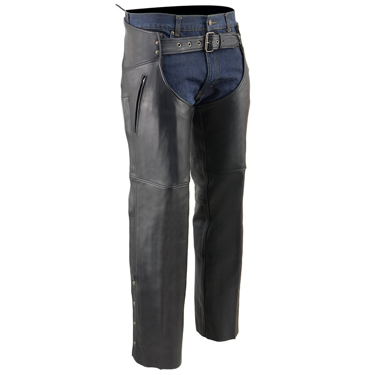 Milwaukee Leather MLM5502 Men's Black Premium Leather Motorcycle Rider ...