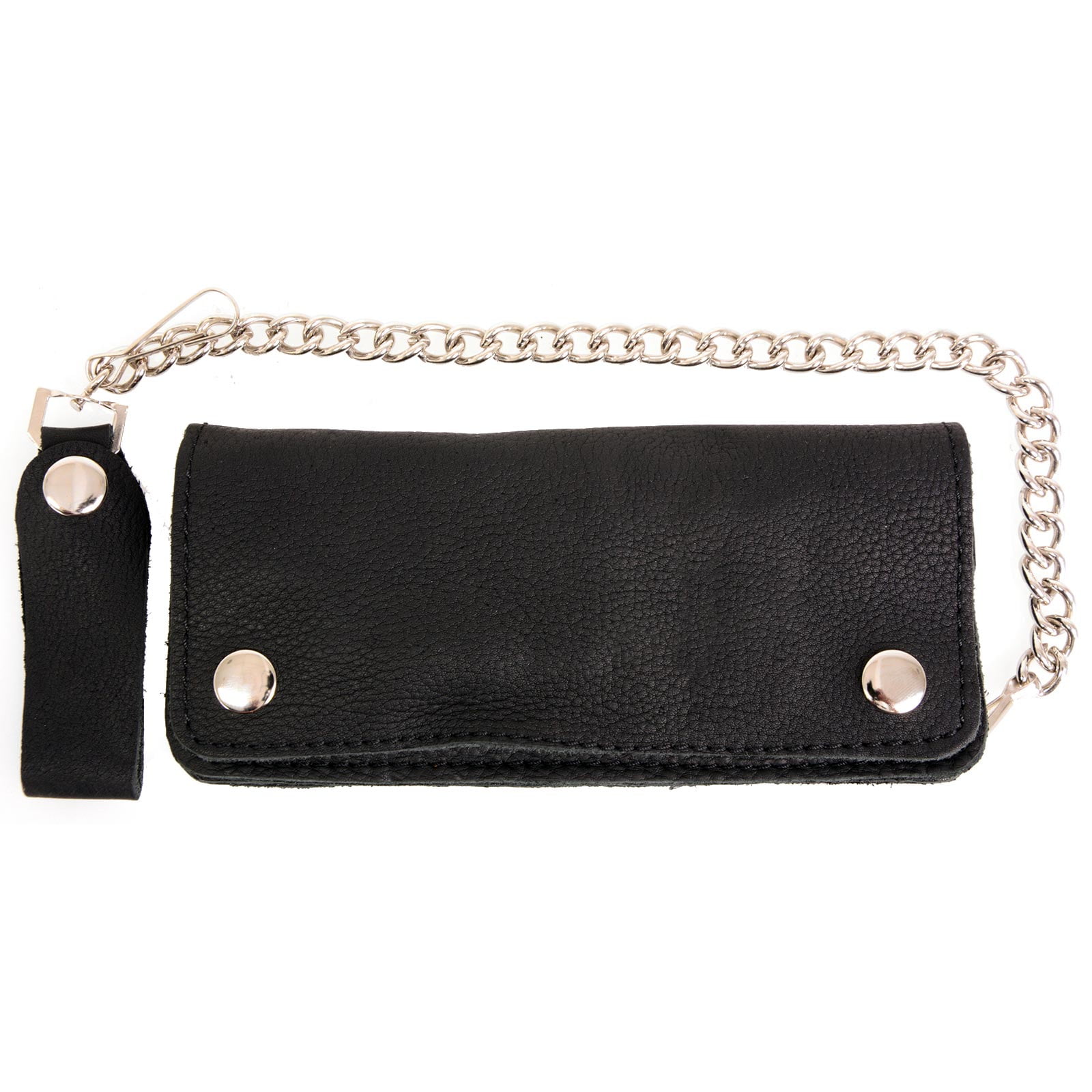 Milwaukee Leather Men's Genuine Leather Bi-Fold Biker Wallets w/ Anti ...