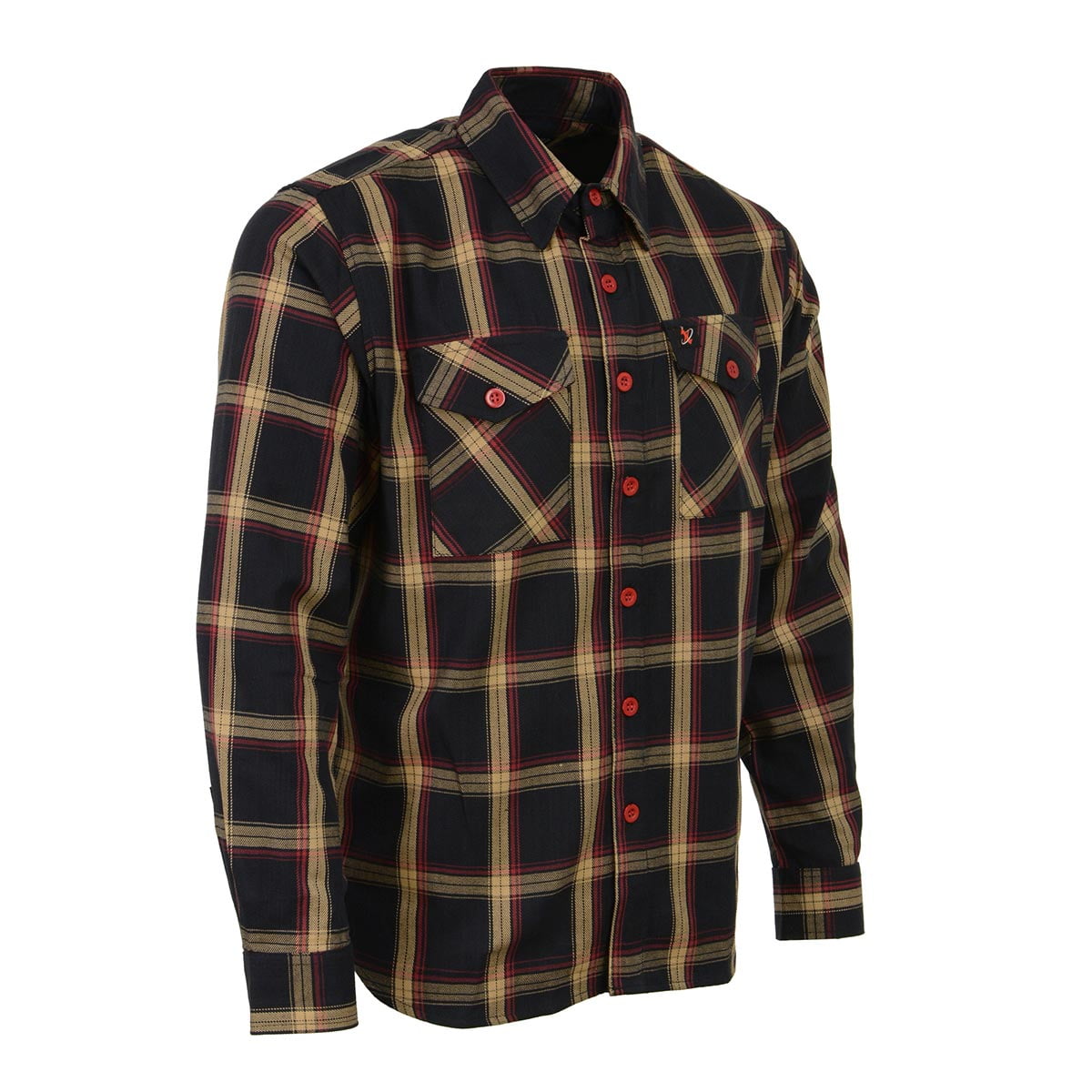 Milwaukee Leather MNG11669 Men's Black and Yellow with Red Long Sleeve ...