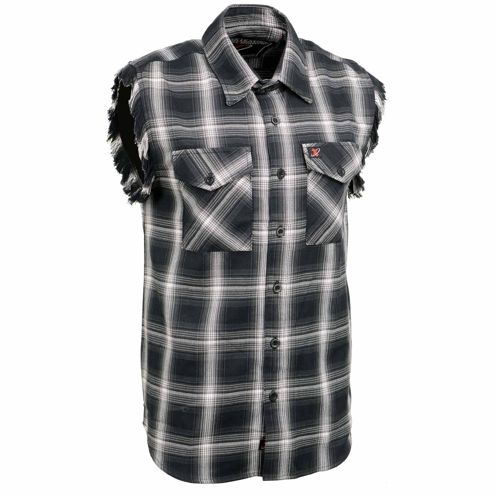 Milwaukee Leather MNG11694 Men’s Classic Black and White Button-Down ...