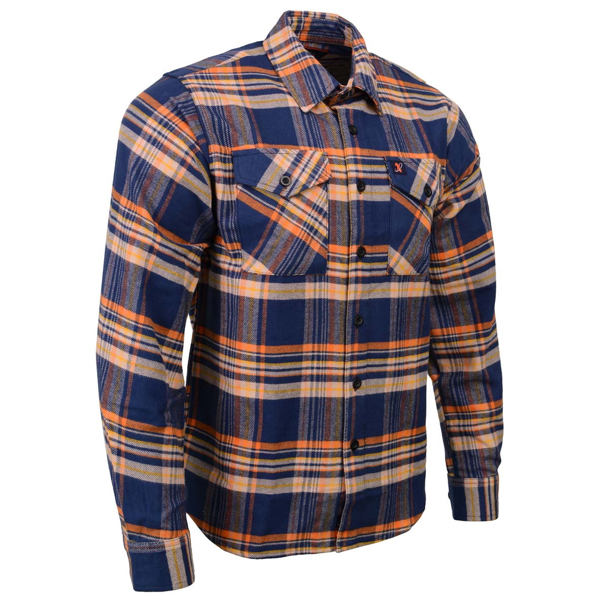 Milwaukee Leather MNG11700 | Men's 'The Wolfman' Blue/Orange Long ...
