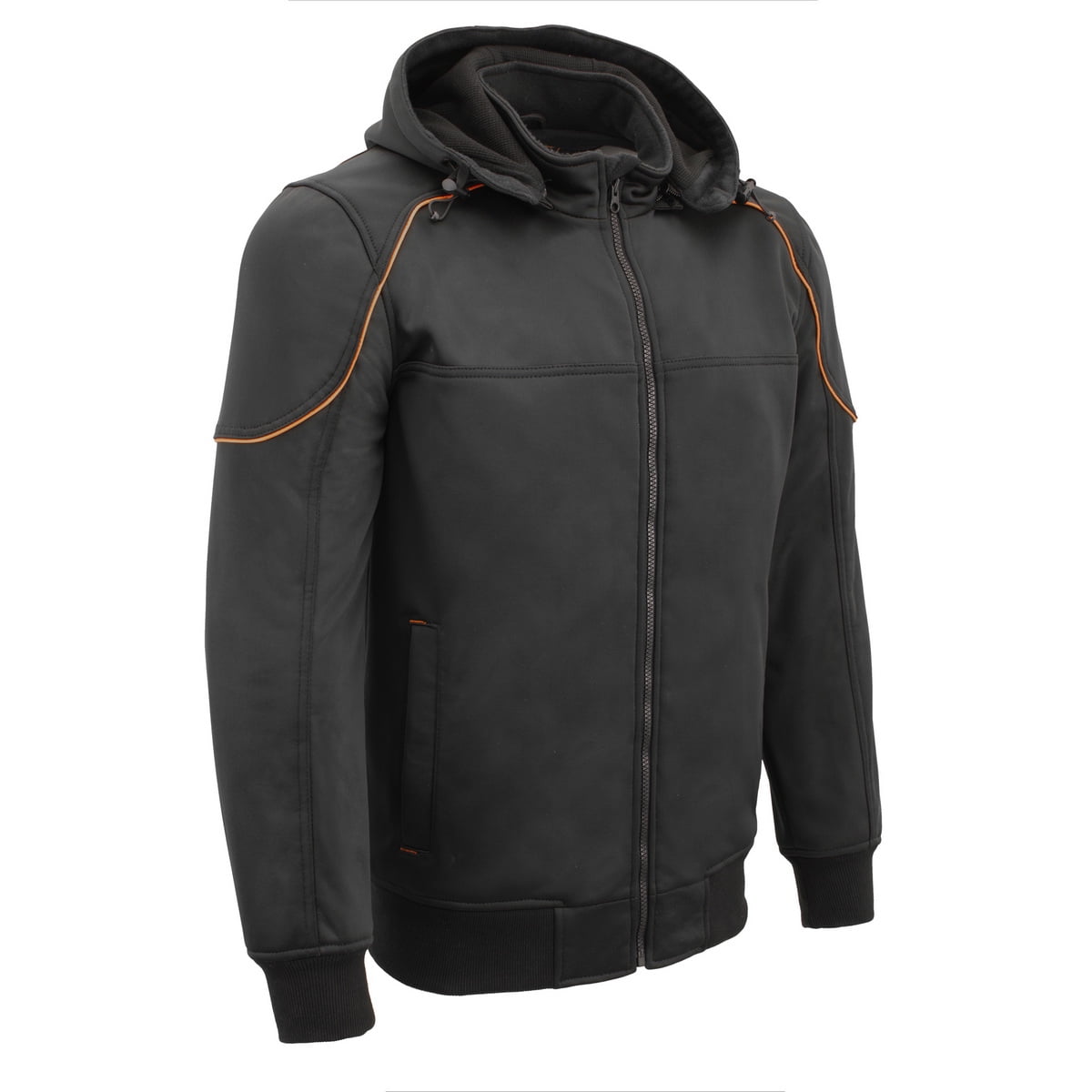Milwaukee Leather MPM1764 Men's Black Soft Shell CE Armored Motorcycle ...