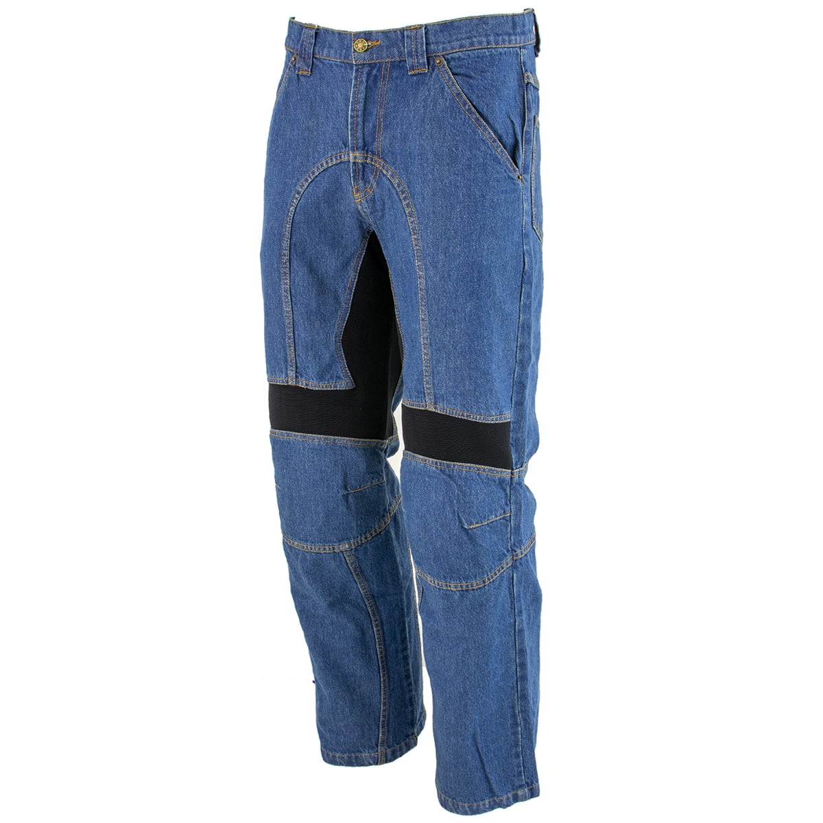 Milwaukee Leather Men's Classic Fit Denim Motorcycle Rider Racing Pants ...