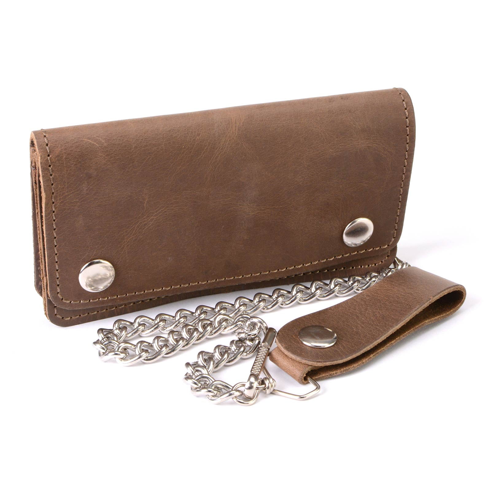 Milwaukee Leather Men's Genuine Leather Bi-Fold Biker Wallets w/ Anti ...