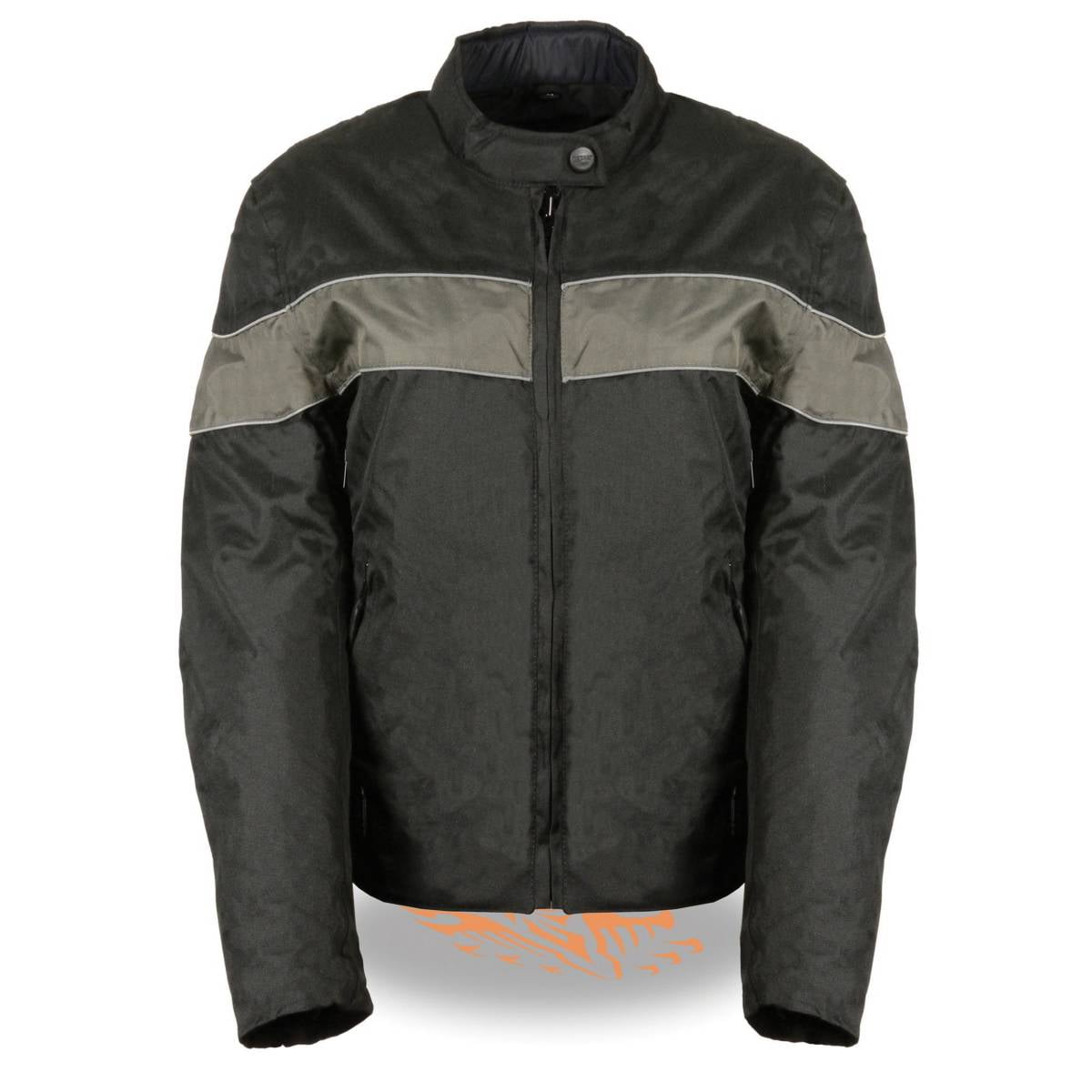 Milwaukee Leather SH2261 Women's Lightweight Black and Grey Textile ...