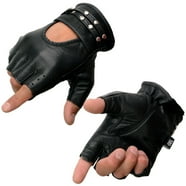 Walmart Genuine Goatskin Leather Motorcycle Gloves, Touch Screen ...