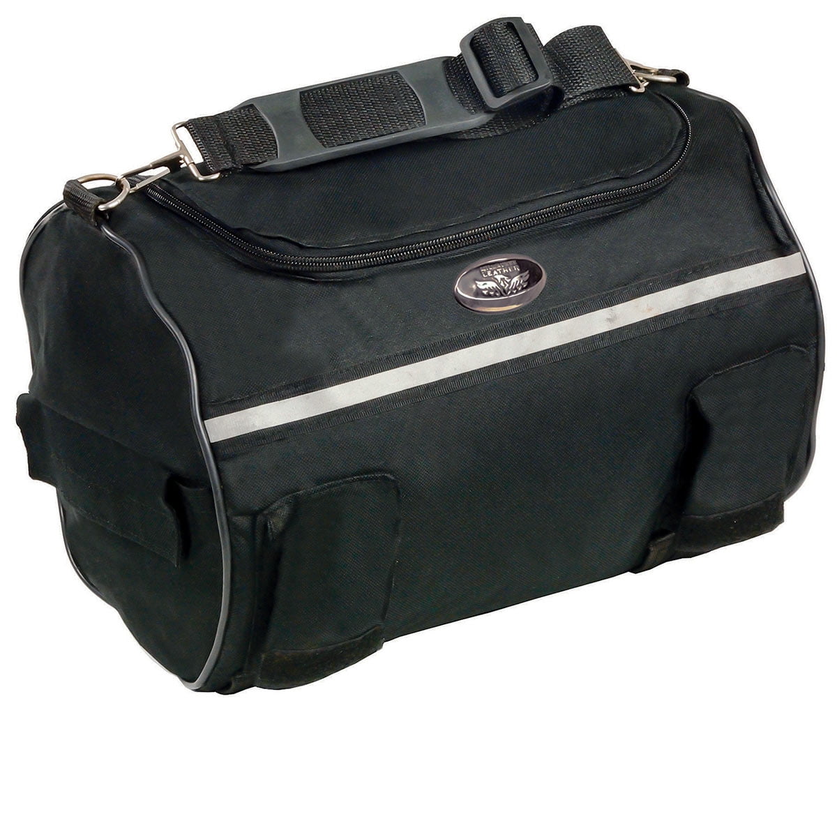 Milwaukee Leather SH608 Medium Black Textile Motorcycle Roll Bag with ...