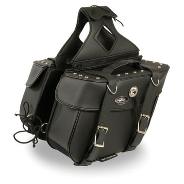 Milwaukee Leather MP8301 Black PVC Medium Cruiser Style Riveted Throw ...