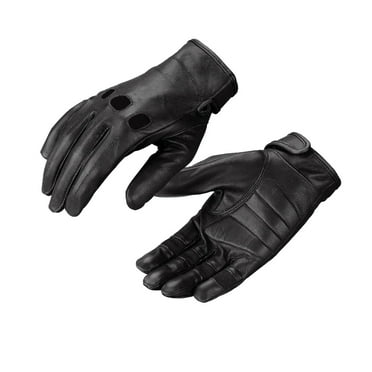 Milwaukee Leather SH451 Men's Black Leather Gauntlet Racing Motorcycle ...