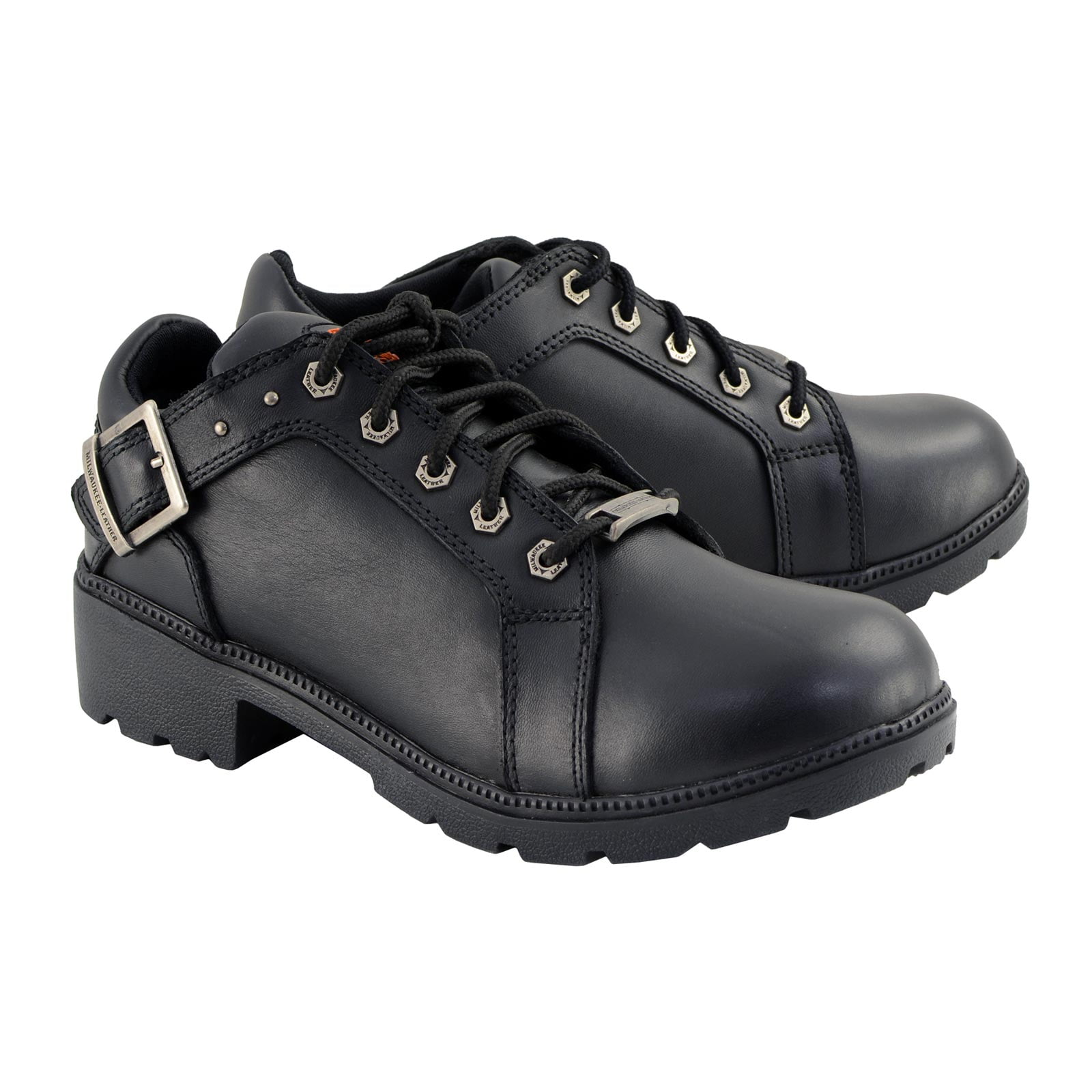 Milwaukee Leather Women's Premium Leather Lace-Up Motorcycle Rider ...
