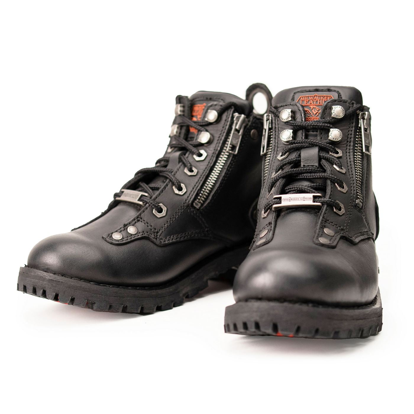 Milwaukee Leather Women's Premium Leather Lace-Up Motorcycle Rider ...