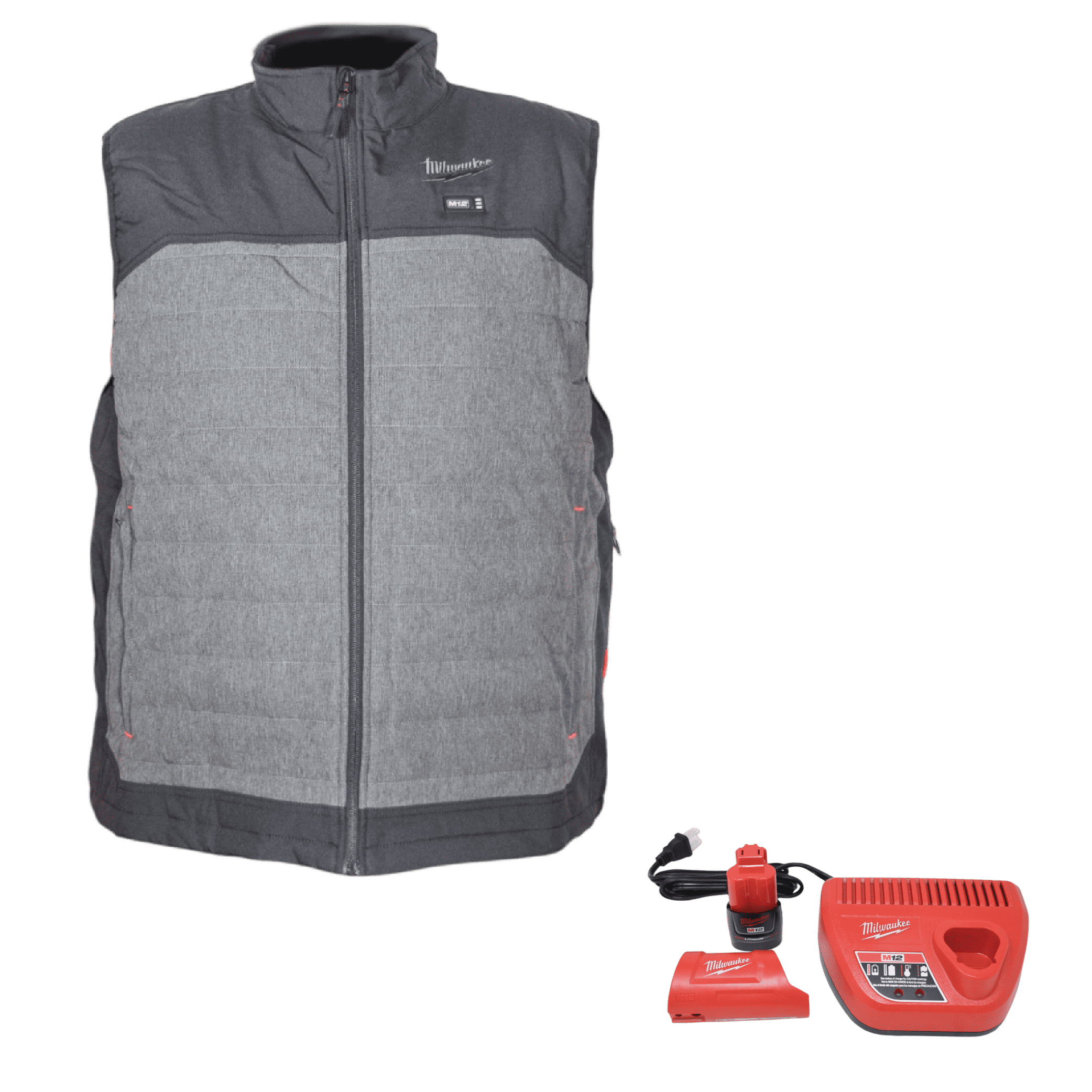 Milwaukee M12 Heated Vest Kit (Gray) - Size Large - Walmart.com
