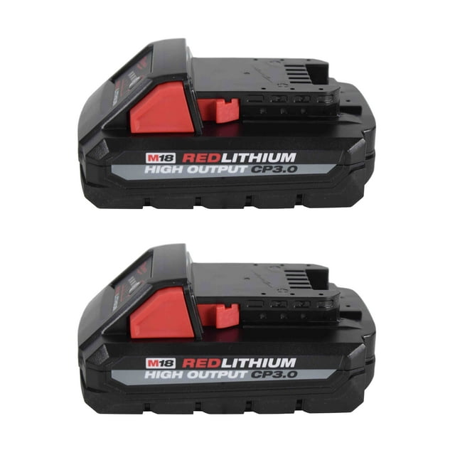Milwaukee M18 18V High Output 3.0Ah Lithium Ion Cordless Battery 2 Pack ...