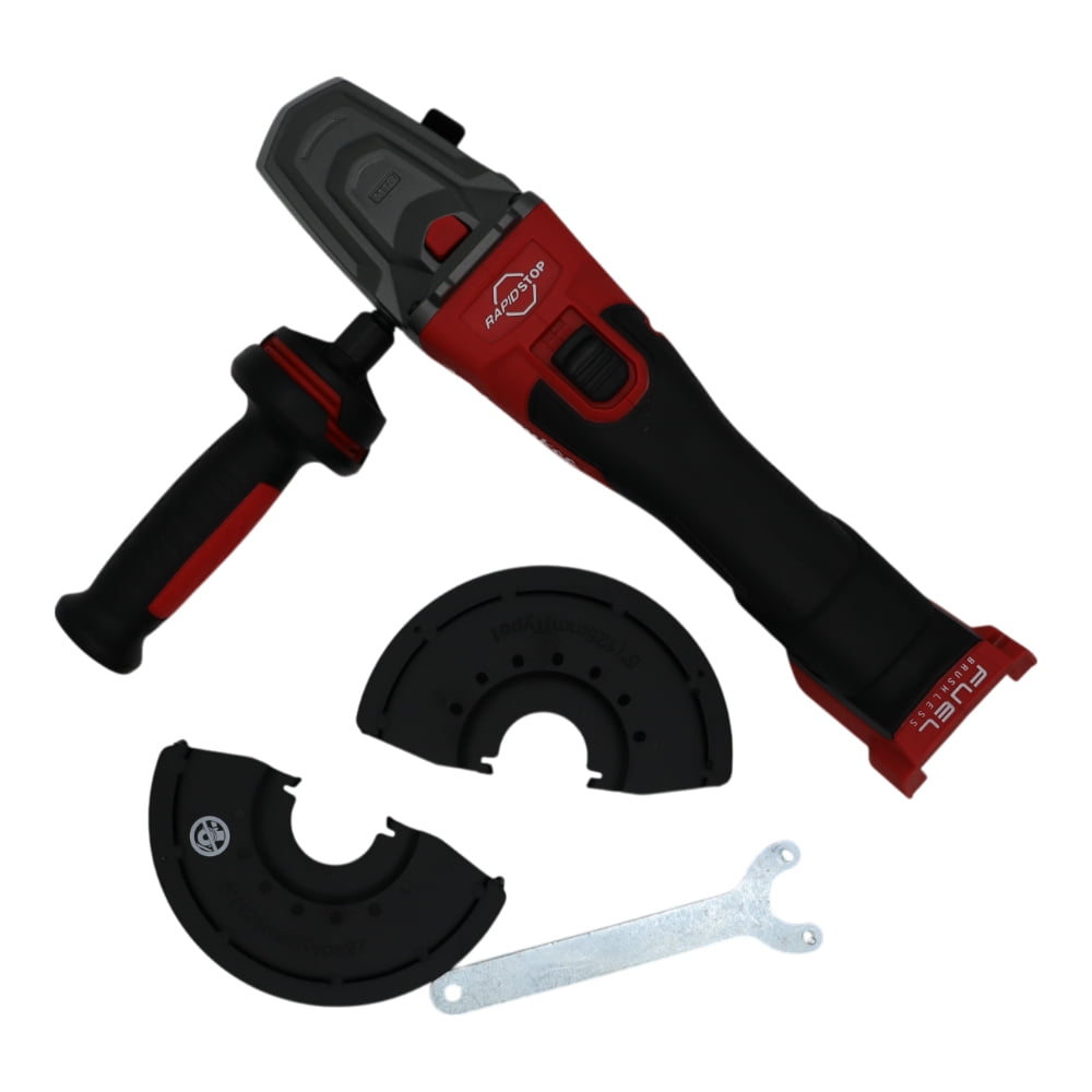 Milwaukee M18 FUEL 5 in. Flathead Braking Grinder, Slide Switch Lock-On ...
