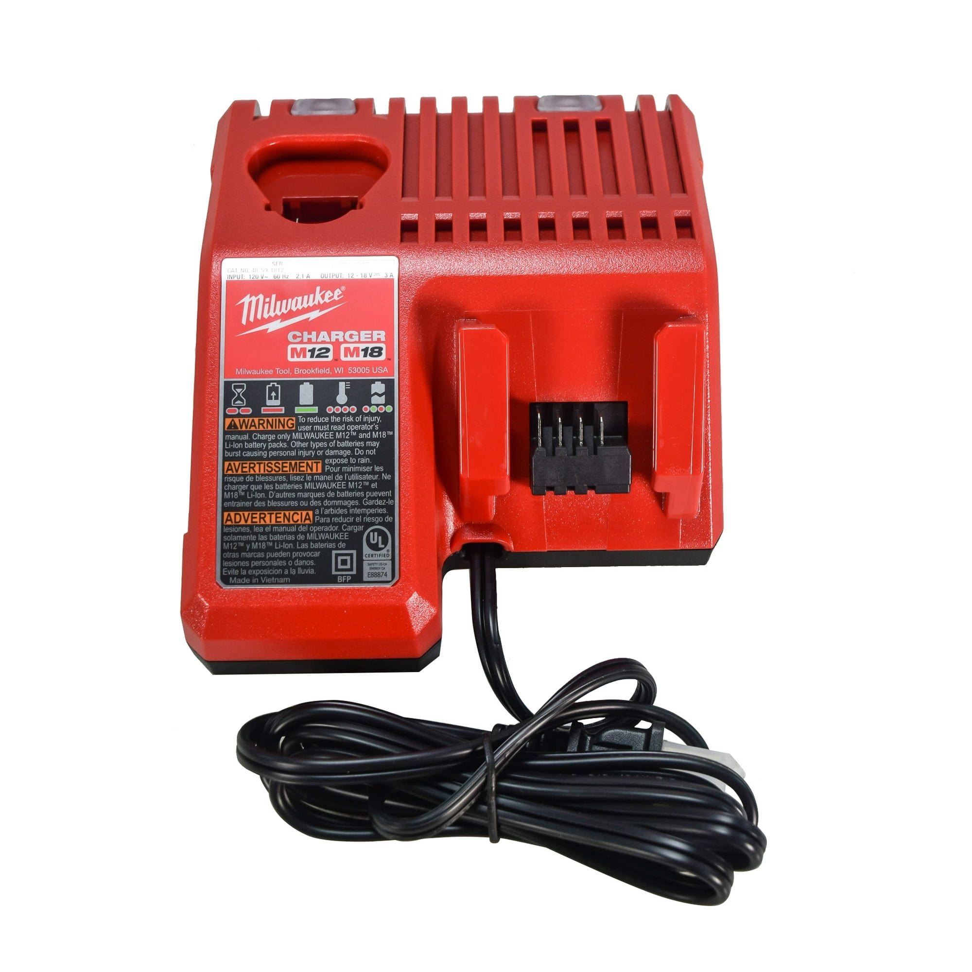 Milwaukee M18 Power Tool Batteries with Battery Charger for M18 ...