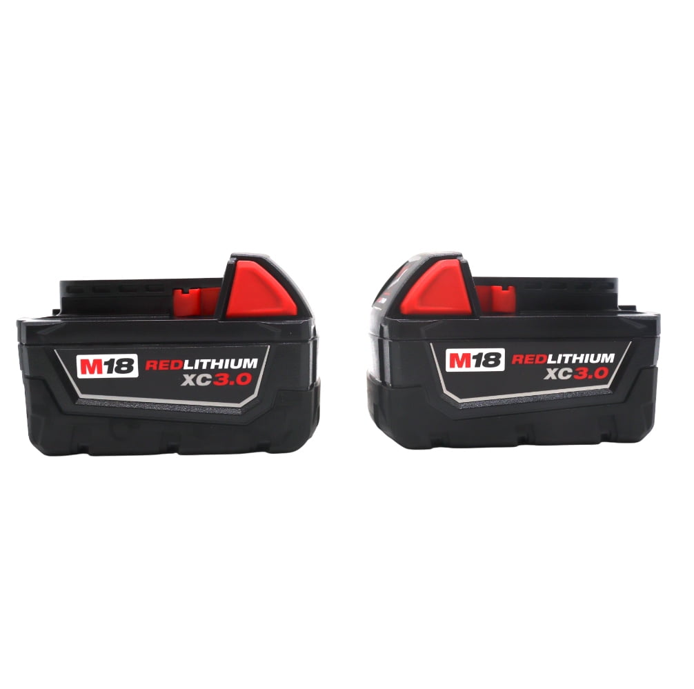 Milwaukee M18 REDLITHIUM XC 3.0 Dual Battery Pack – 2-Pack of High ...