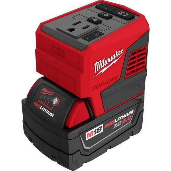 Milwaukee M18 TOP-OFF 175W Power Supply with Battery Charger - Walmart.com