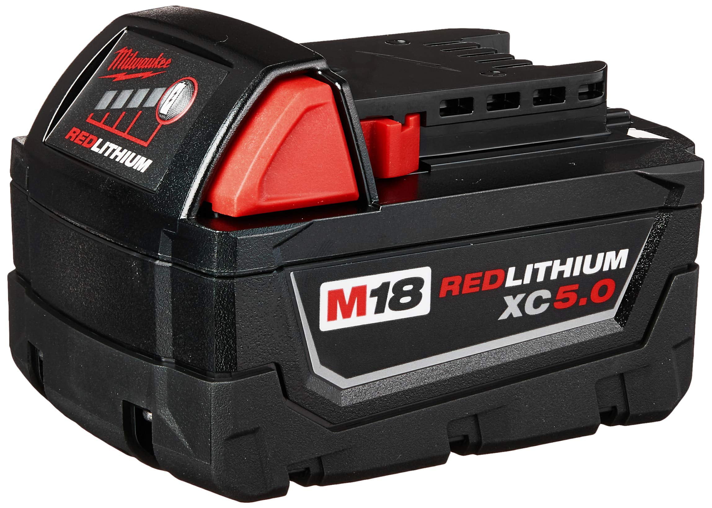 Milwaukee Tools M18 Redlithium 5.0Ah Battery Pack, Extended Capacity ...