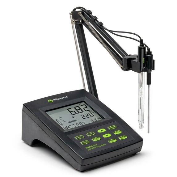 Milwaukee MW150 pH/Temperature Laboratory Bench Meter, US 110V ...