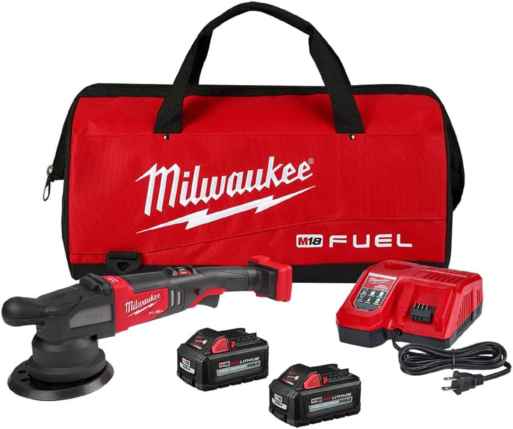 Milwaukee M18 Fuel 21mm Random Orbital Polisher Kit - Battery Powered ...