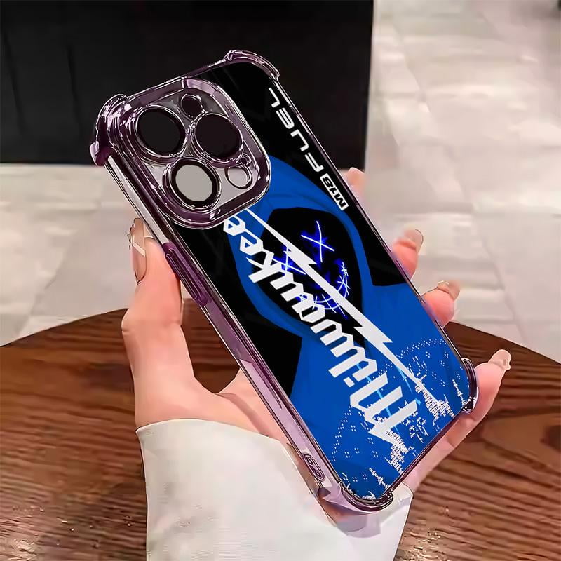 Milwaukee New dark style Pattern white English Aesthetic Electroplated ...