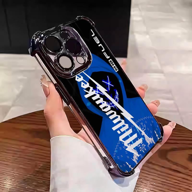 Milwaukee New dark style Pattern white English Aesthetic Electroplated ...