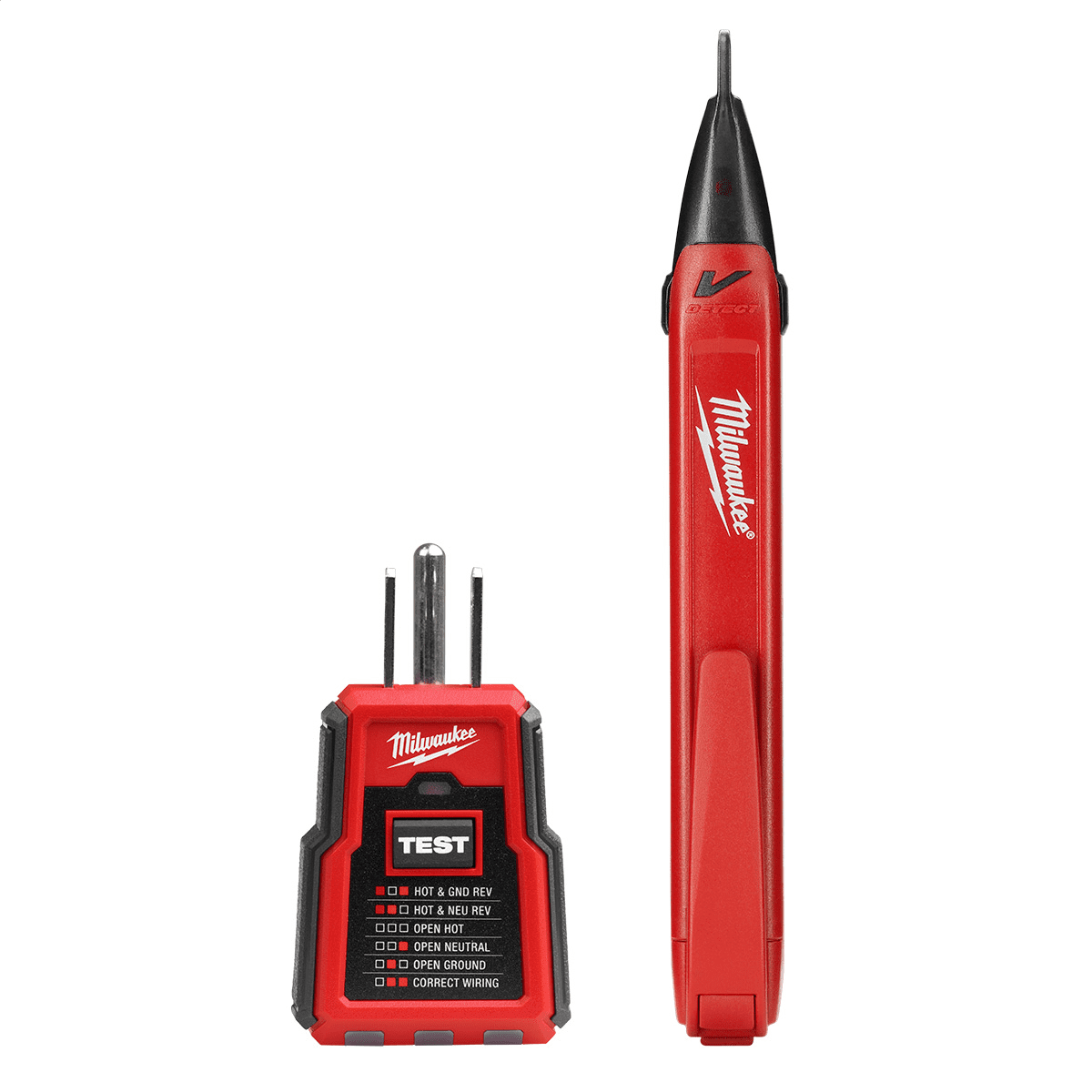 Milwaukee Tool Non-Contact Voltage and GFCI Receptacle Premium Test Kit ...
