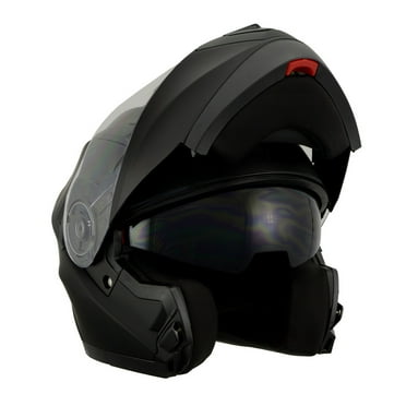 1Storm Motorcycle Modular Full Face Flip up Dual Visor Helmet + Spoiler ...