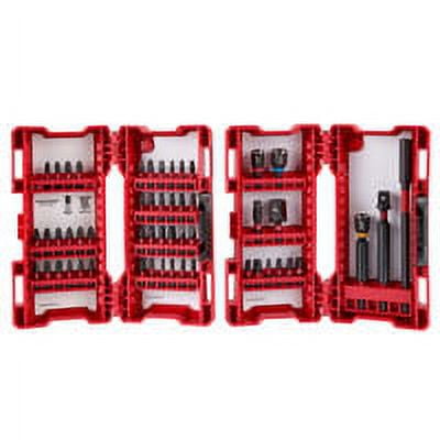Milwaukee SHOCKWAVE Assorted Impact Driver Bit Set Steel 55 pc. - Case ...