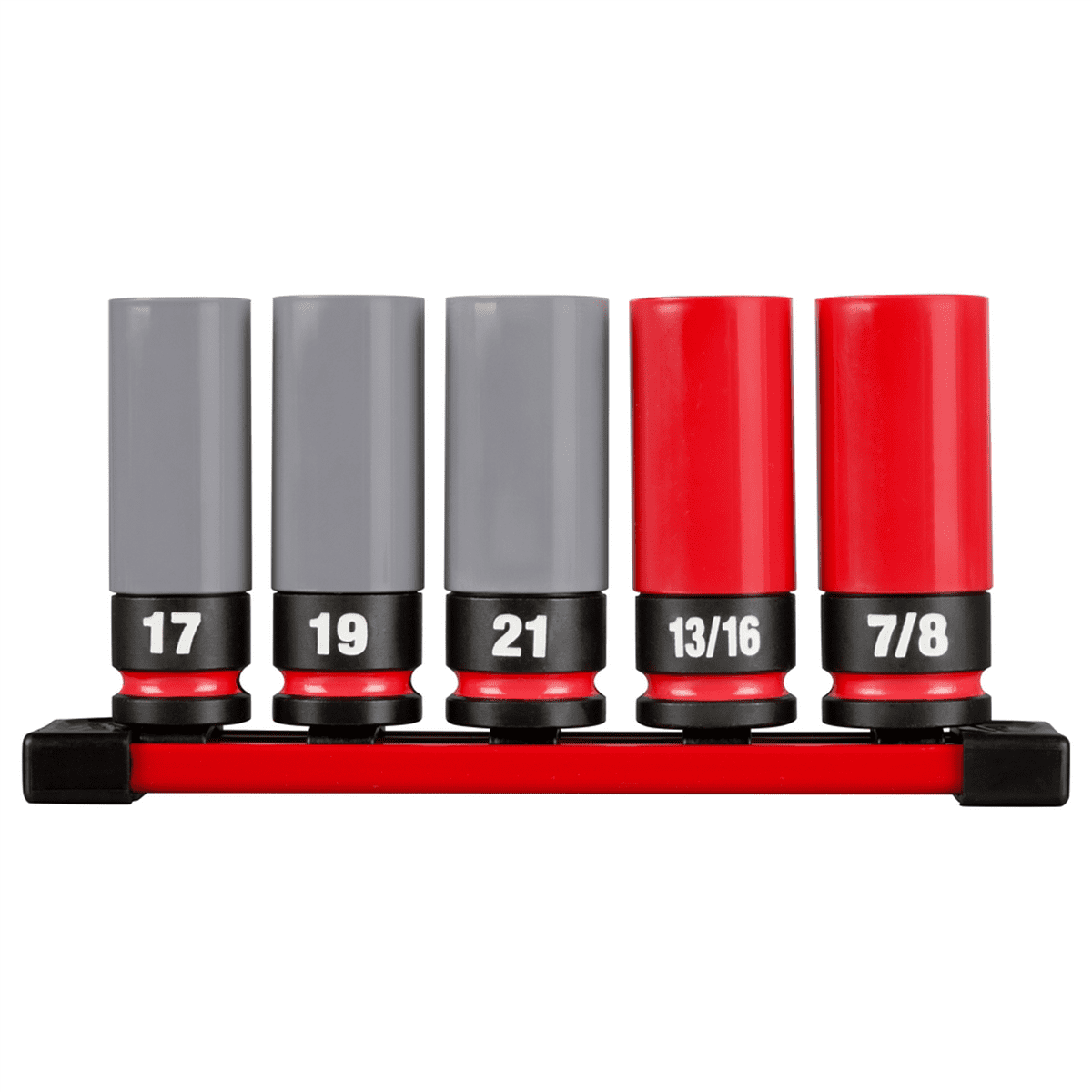 Milwaukee SHOCKWAVE Impact Duty 1/2 Dr SAE & Metric 5PC Lug Nut Wheel ...