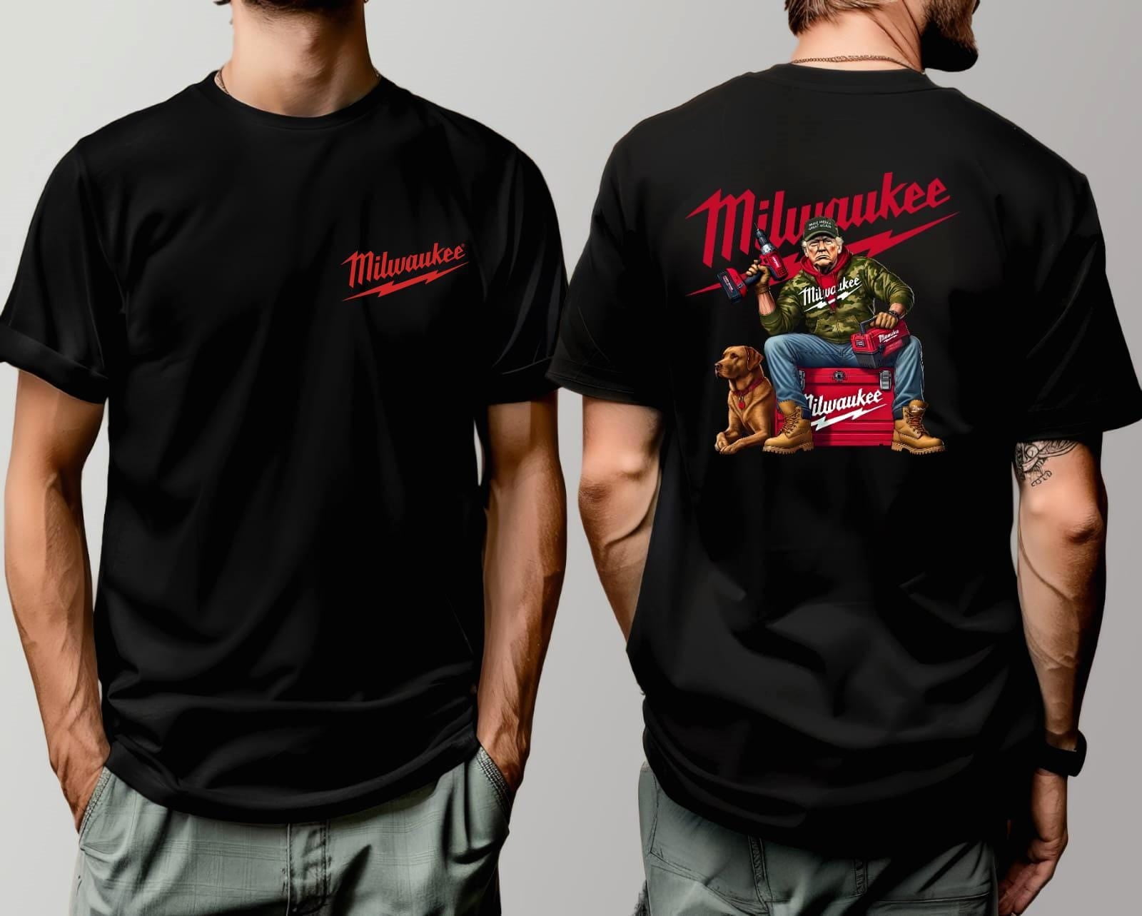 Milwaukee Shirt, Camo Shirt, Fuel Hand Drill Dog Hunting shirt, Hunting tee, Deer Hunting ...