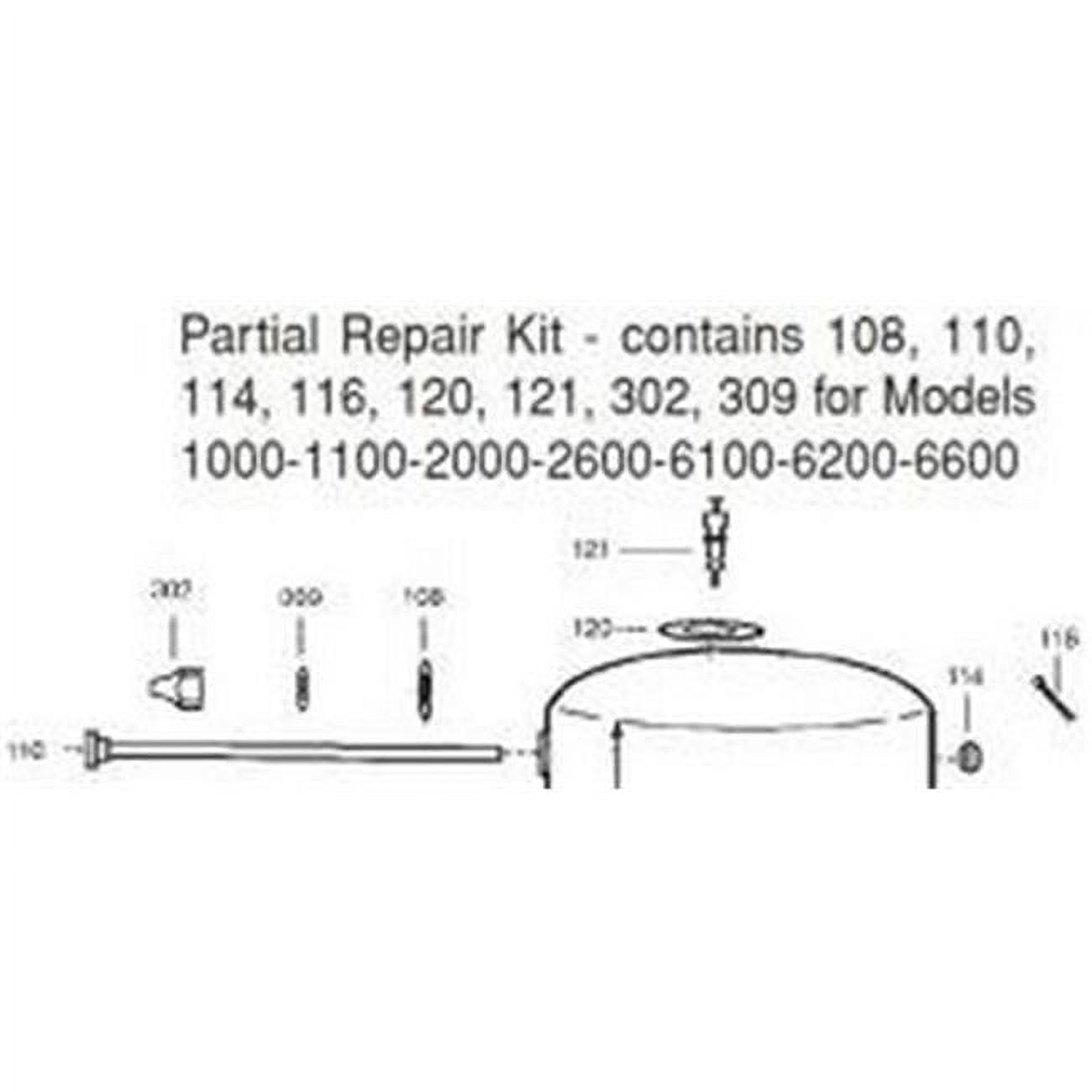 Milwaukee Sprayer Manufacture MSK5 Partial Repair Kit for Model A ...
