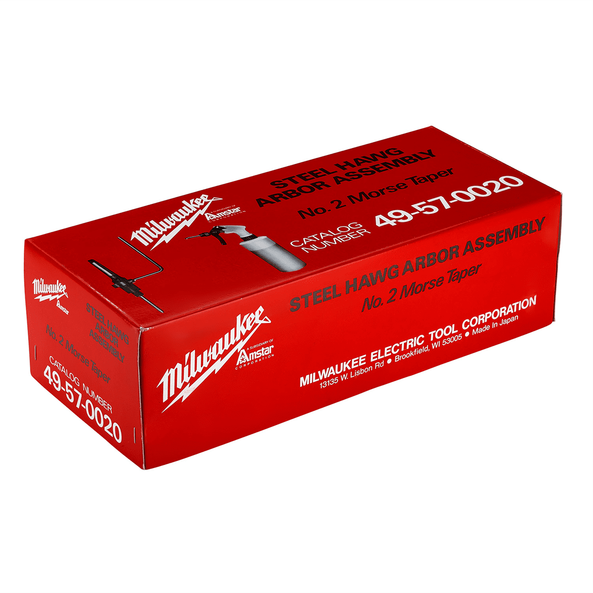 Milwaukee Tool #2 Morse Taper to Threaded Steel Hawg Cutter Arbor ...